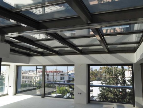 ΓΥΑΛΙΝΗ ΚΙΝΗΤΗ ΟΡΟΦΗ ΜΕ ΘΕΡΜΟΔΙΑΚΟΠΗ T GR SALINOX - luxuryhousegr